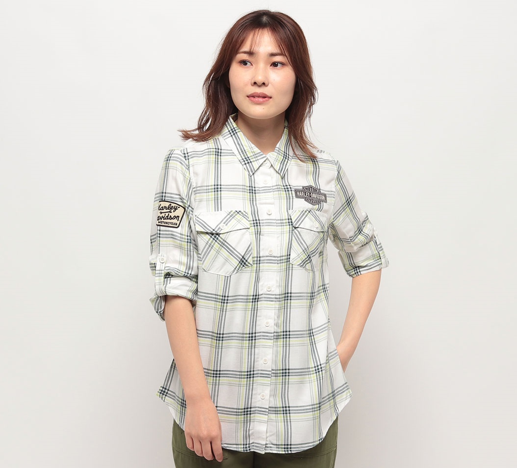 【Women's】ガス＆オイル コンバーチブル スリーブ シャツ｜ハーレーダビッドソン公式オンラインショップ