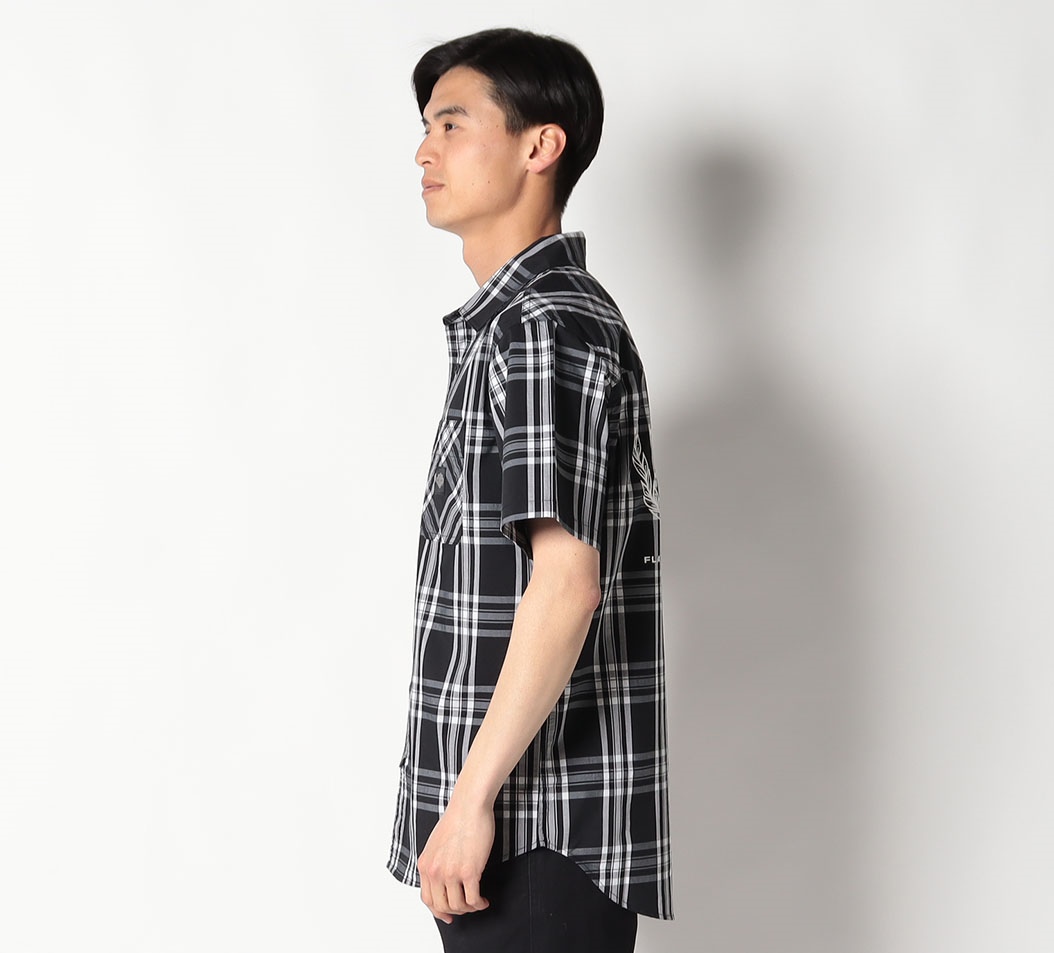 【Men's】トロフィーバー＆シールドショートスリーブプレイドシャツ｜ハーレーダビッドソン公式オンラインショップ