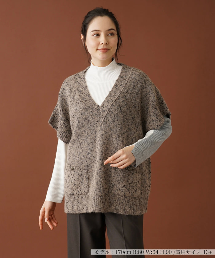 Vネックニットベスト【NEMIKA】 -｜Leilian（レリアン）｜Leilian Co.,LTD Official Online Store