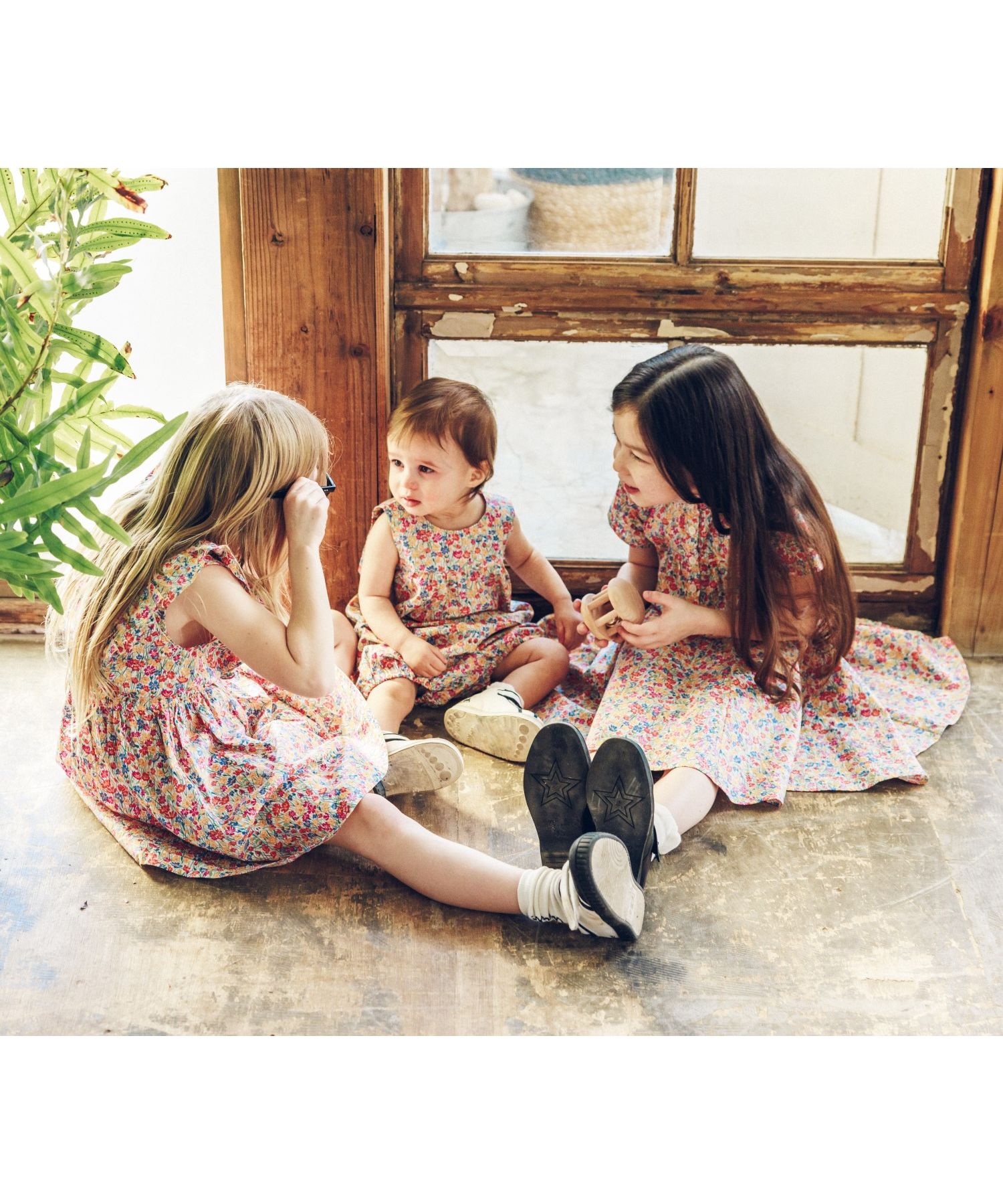 IDE2 L CHEMISE ベビー フラワーブラウス