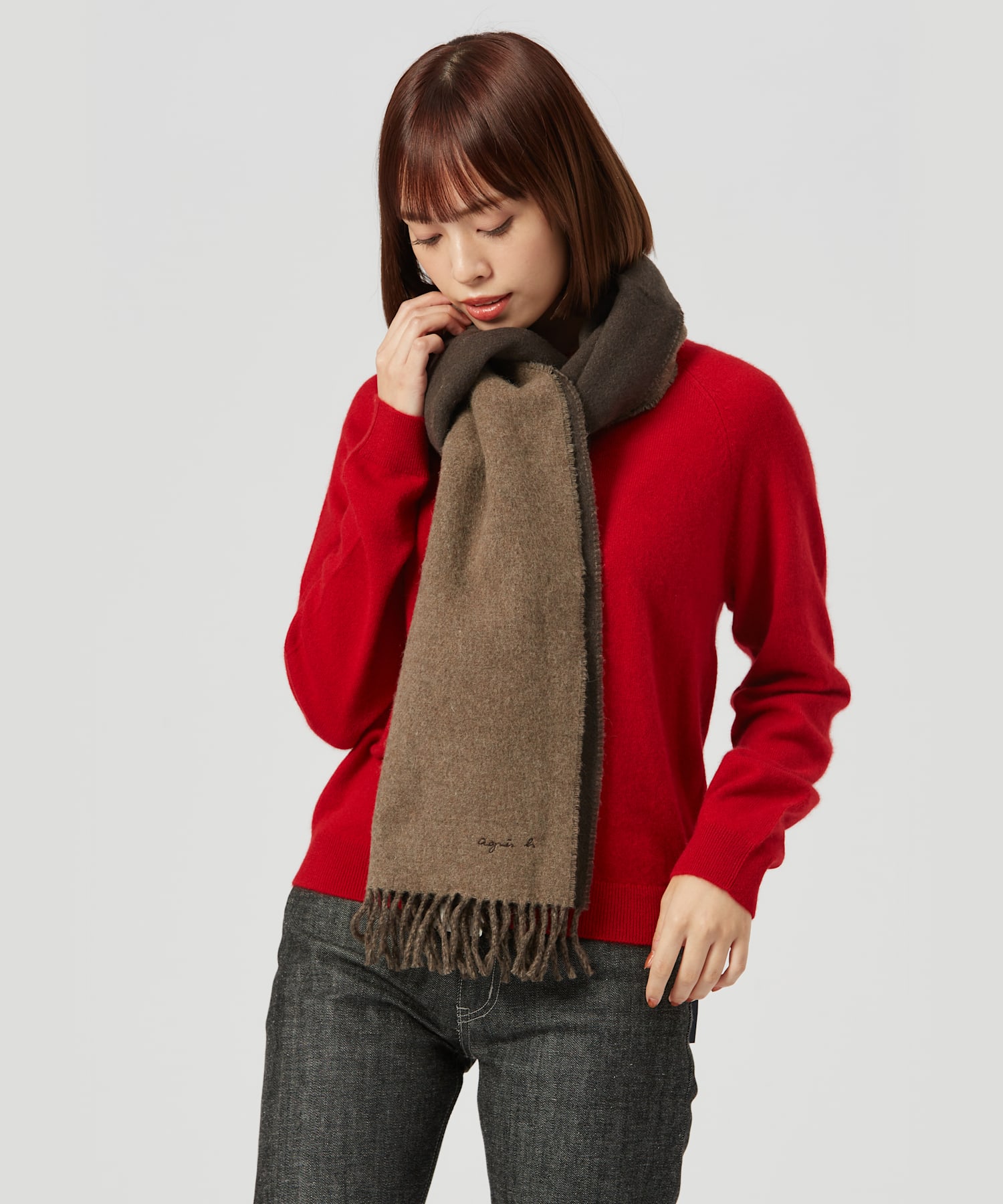 【ユニセックス】BF12 ECHARPE リバーシブルマフラー ｜agnès b. FEMME（ファム）｜アニエスベー公式オンラインブティック
