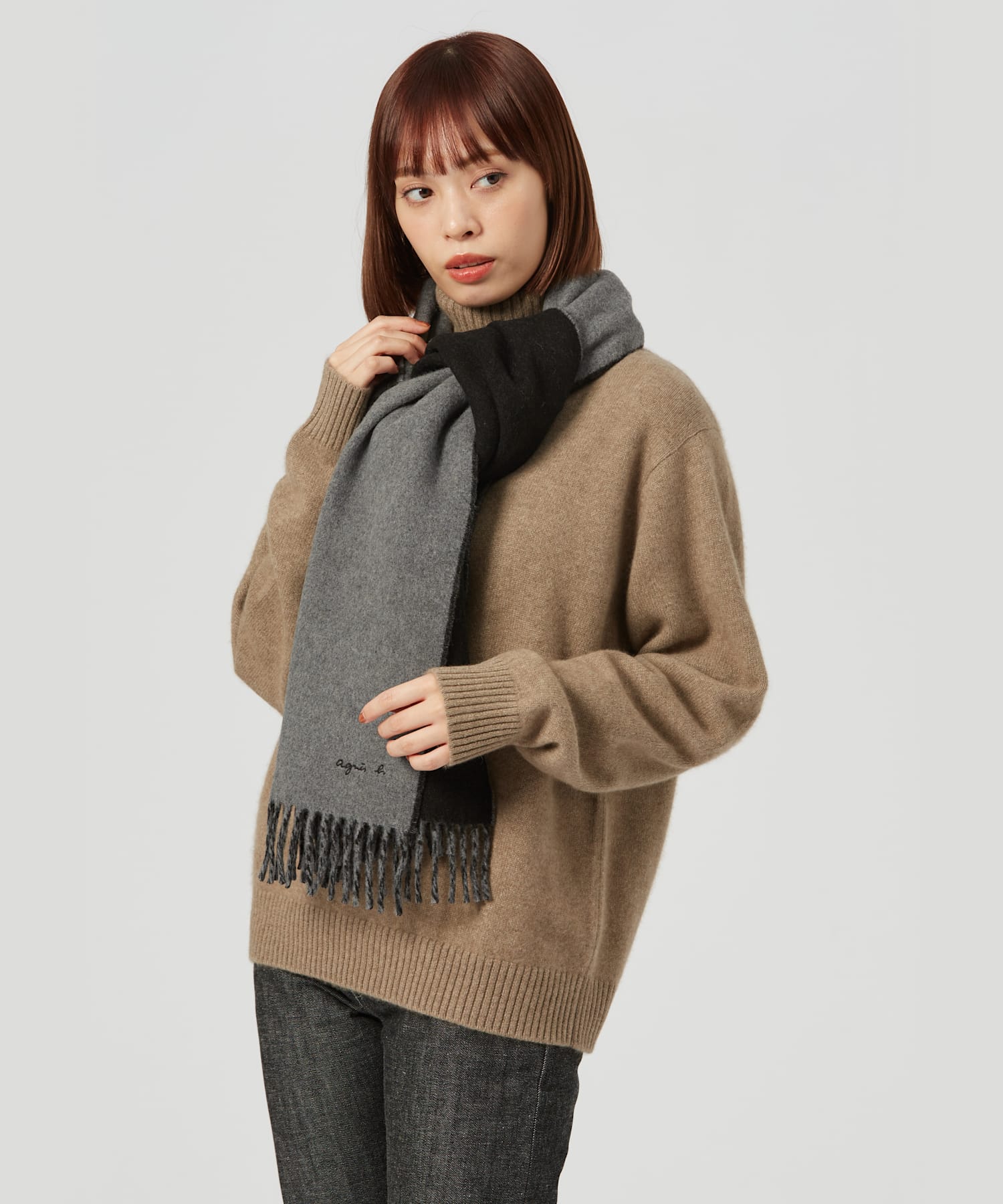 【ユニセックス】BF12 ECHARPE リバーシブルマフラー ｜agnès b. FEMME（ファム）｜アニエスベー公式オンラインブティック