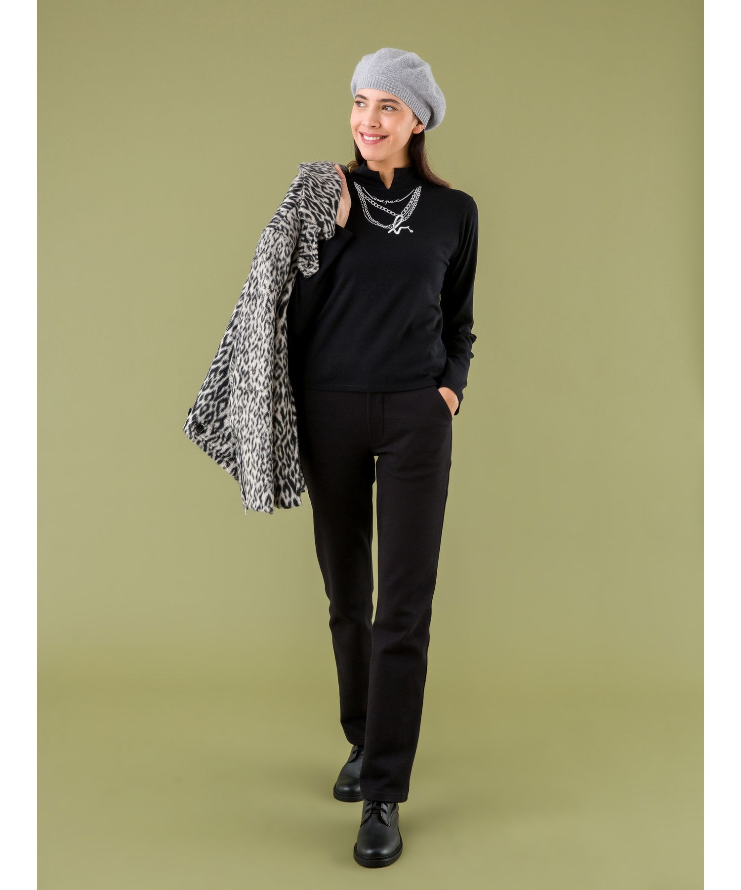 LS72 PULLOVER トロンプルイユニットプルオーバー ｜agnès b. FEMME（ファム）｜アニエスベー公式オンラインブティック