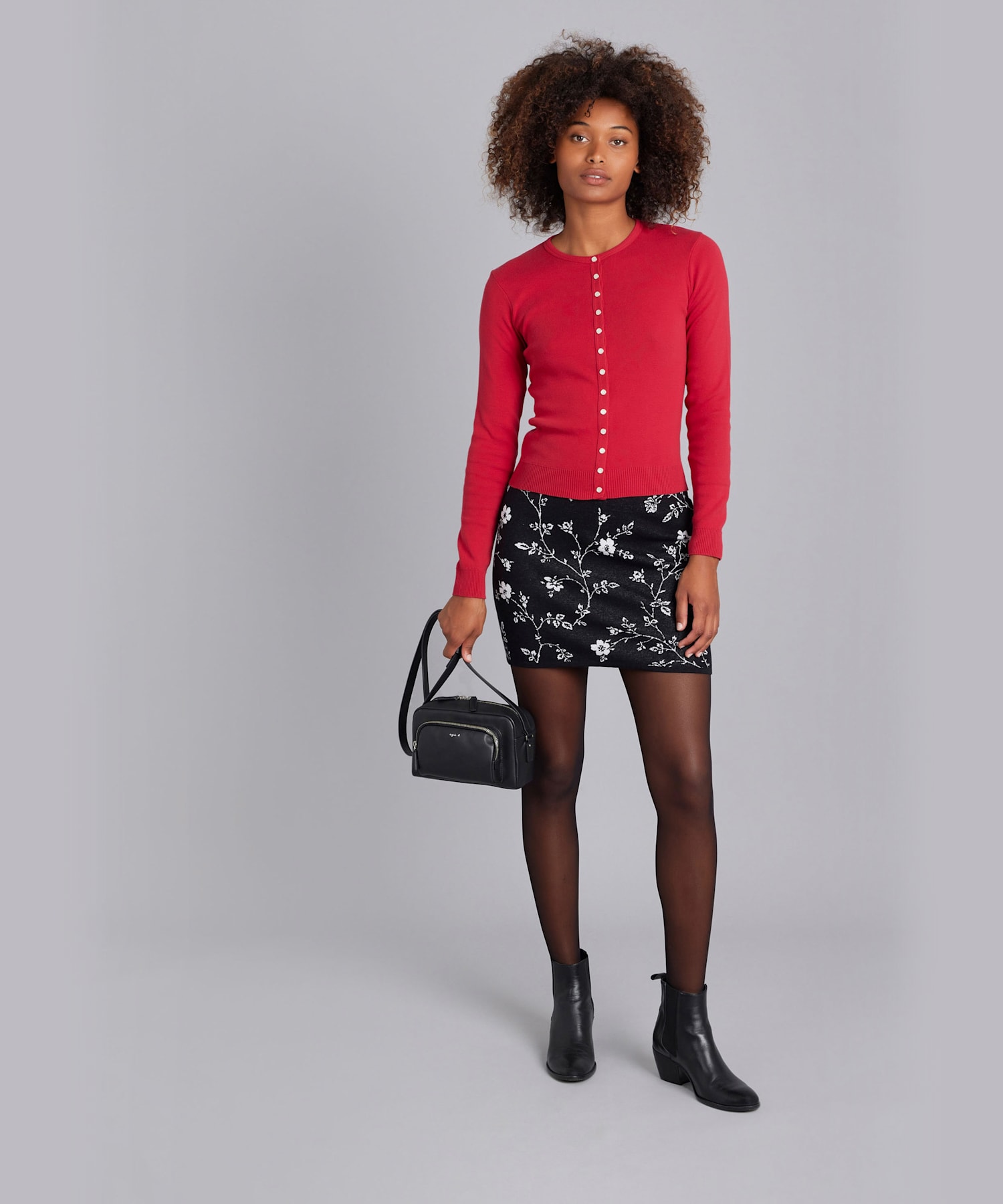 J155 CARDIGAN コットンニットカーディガン ｜agnès b. FEMME（ファム）｜アニエスベー公式オンラインブティック