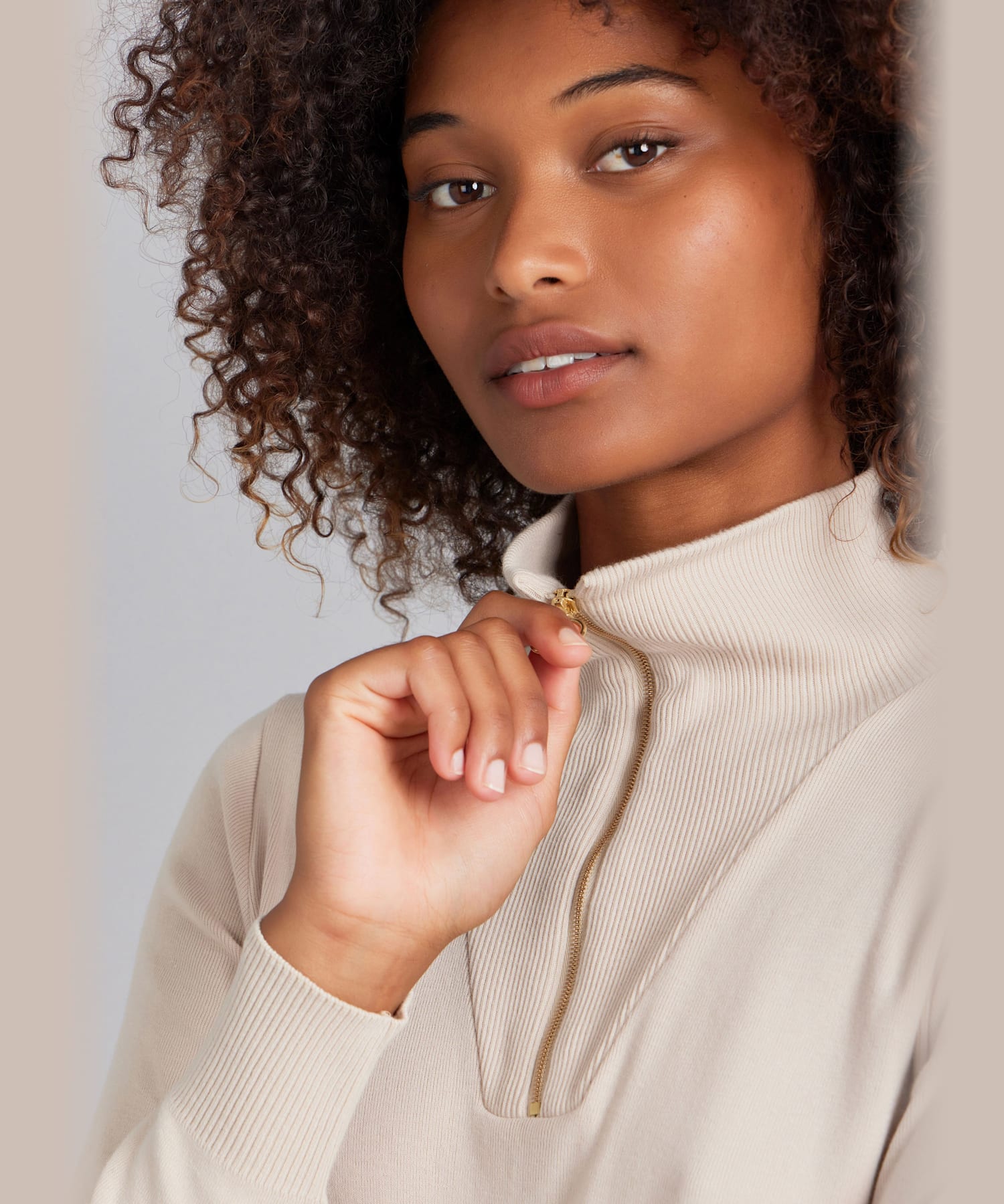 J155 SWEAT コットンニットジップスウェット ｜agnès b. FEMME（ファム）｜アニエスベー公式オンラインブティック