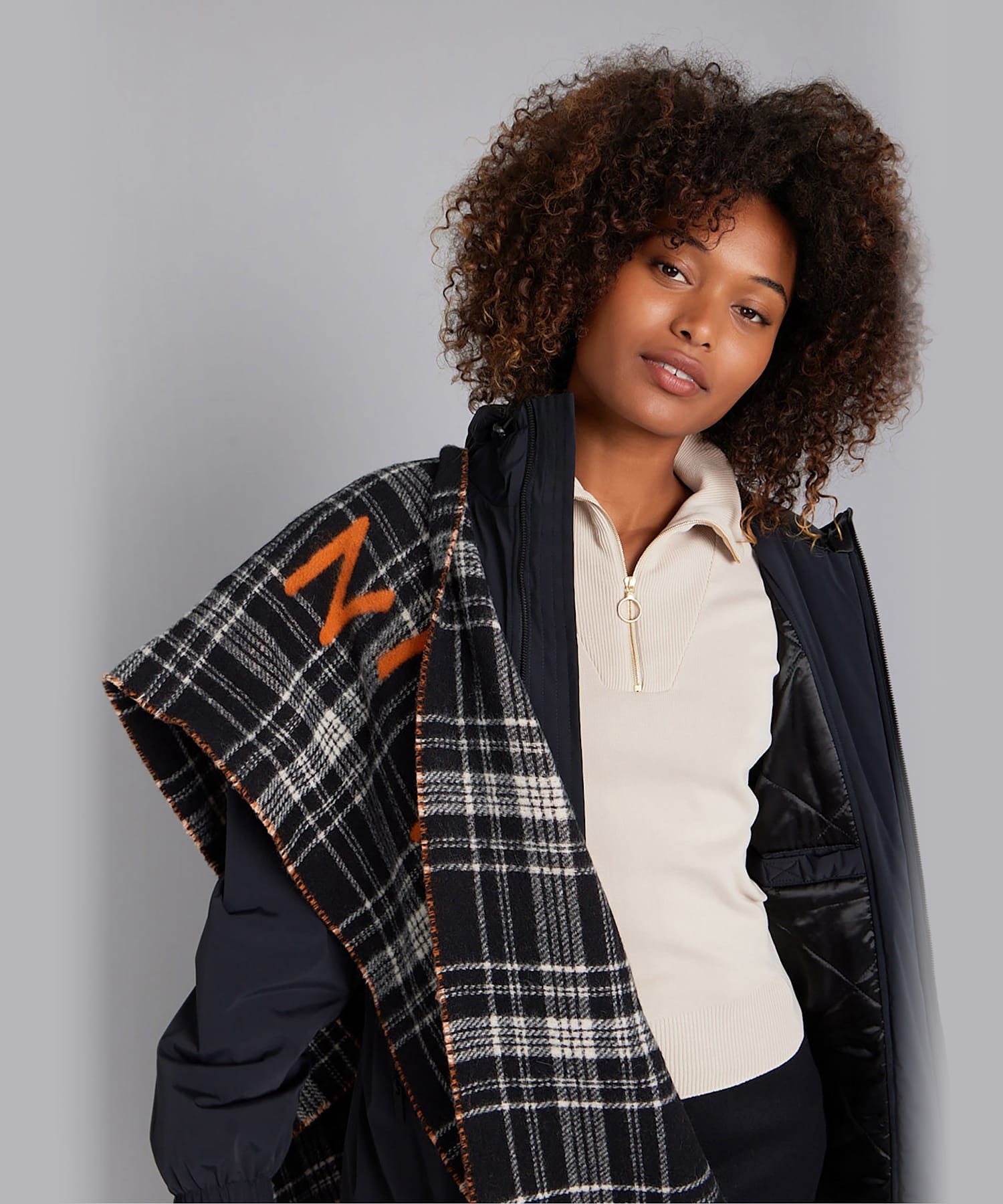 J155 SWEAT コットンニットジップスウェット ｜agnès b. FEMME（ファム）｜アニエスベー公式オンラインブティック