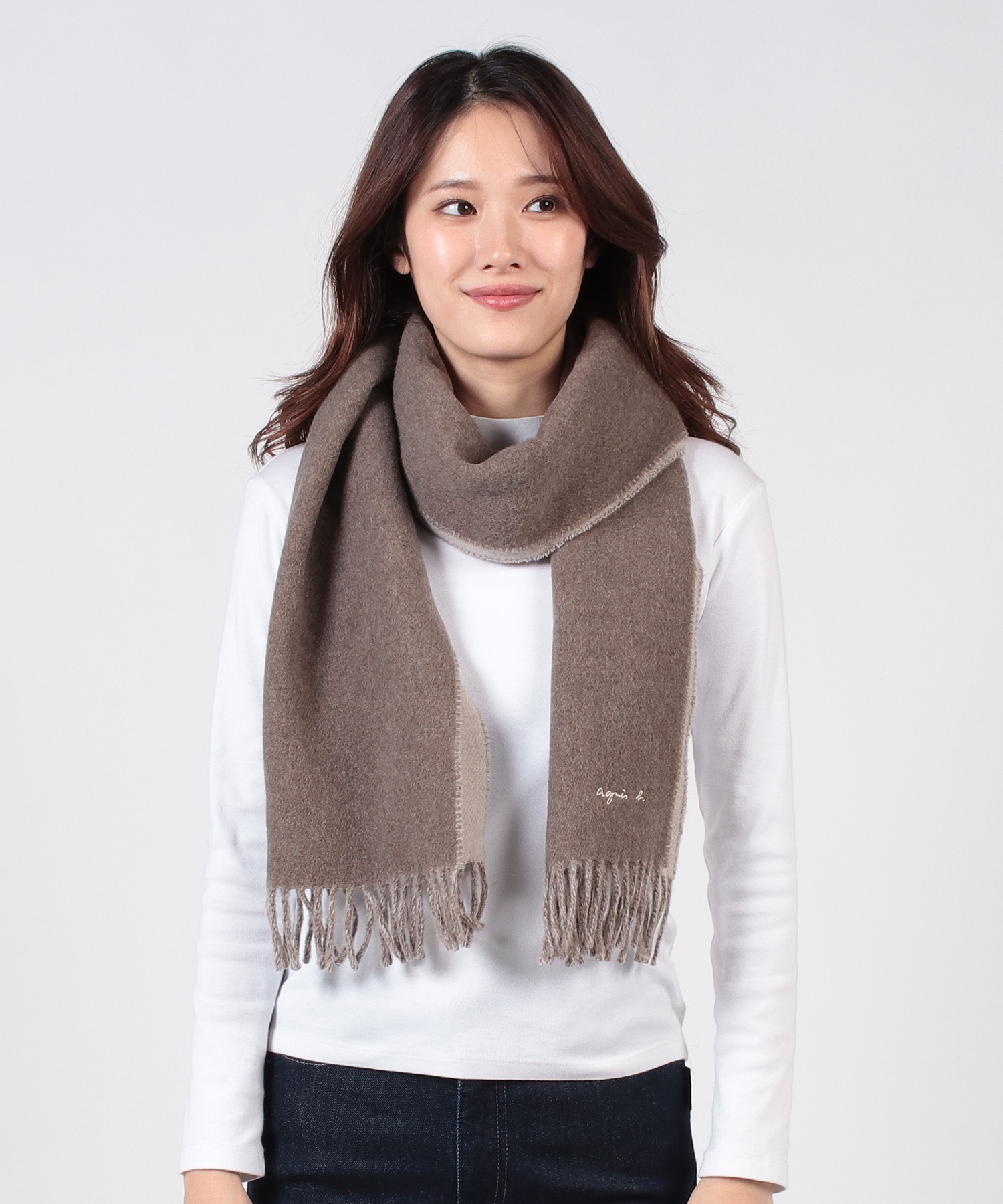 【ユニセックス】BF12 ECHARPE リバーシブルマフラー ｜agnès b. FEMME（ファム）｜アニエスベー公式オンラインブティック