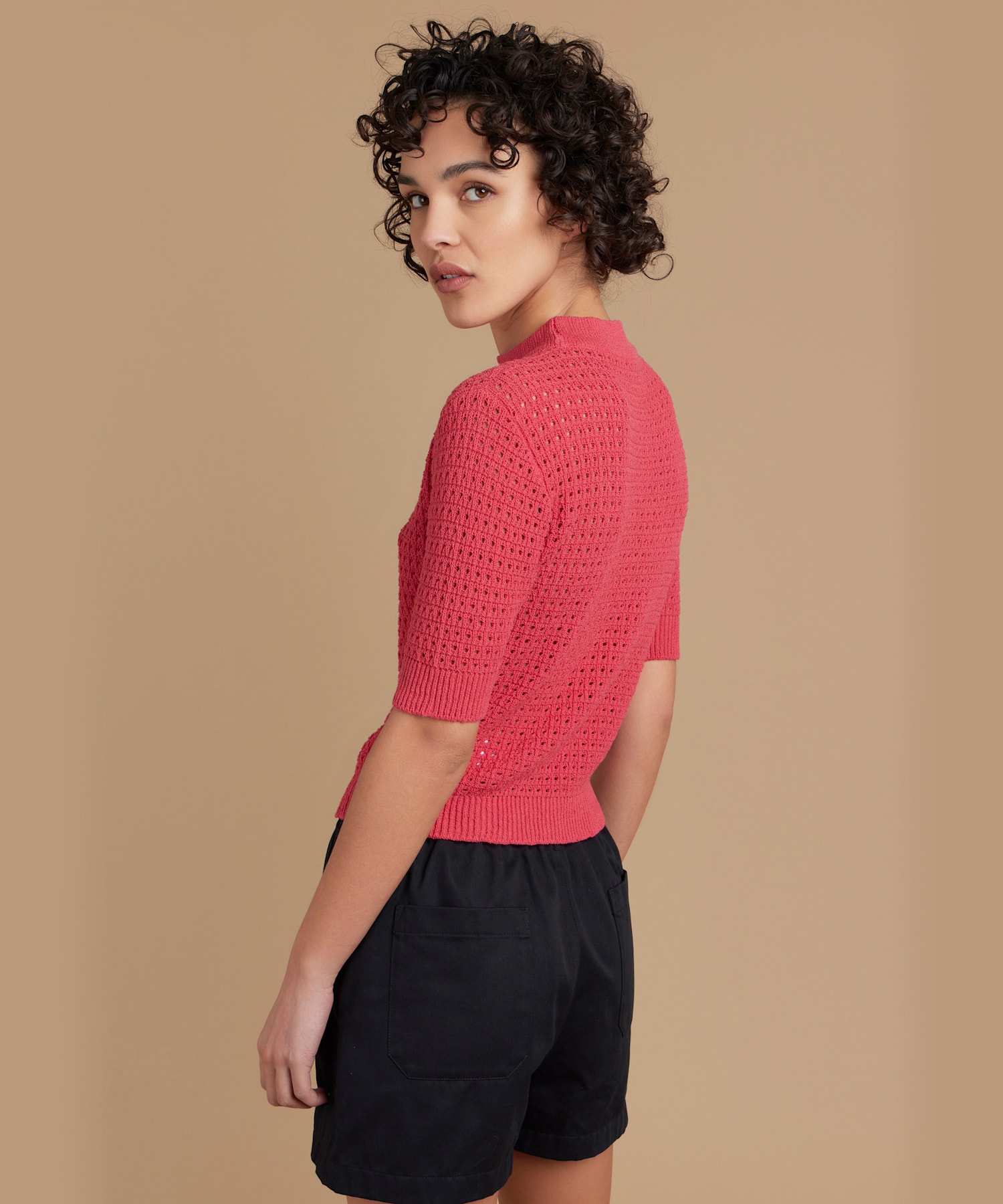 LY70 PULLOVER 半袖プルオーバーニット ｜agnès b. FEMME（ファム）｜アニエスベー公式オンラインブティック