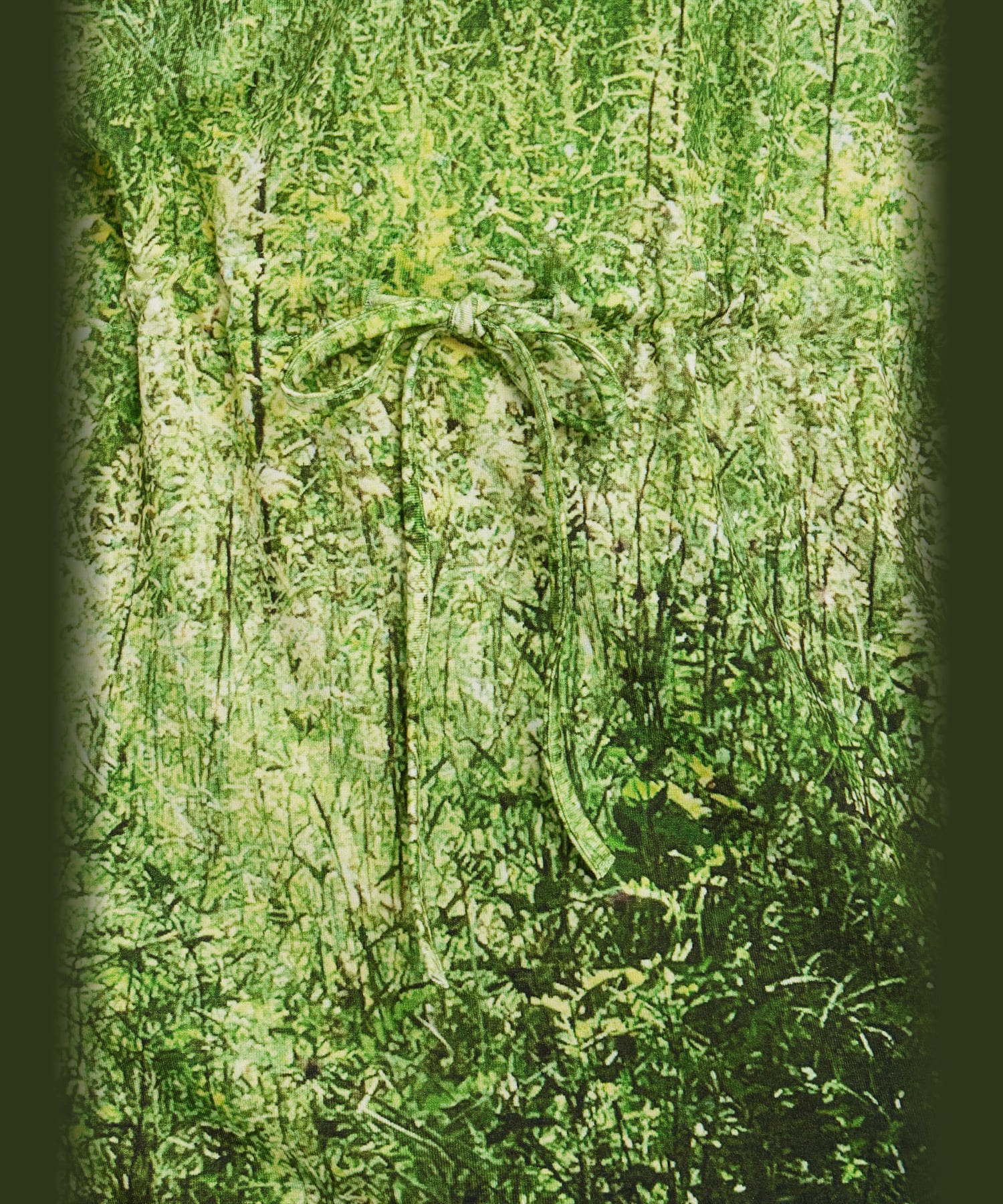 フォトプリント ノースリーブ ミニワンピース "Les gramin?es au parc de Marly" ｜agnès b. FEMME（ファム）｜アニエスベー公式オンラインブティック