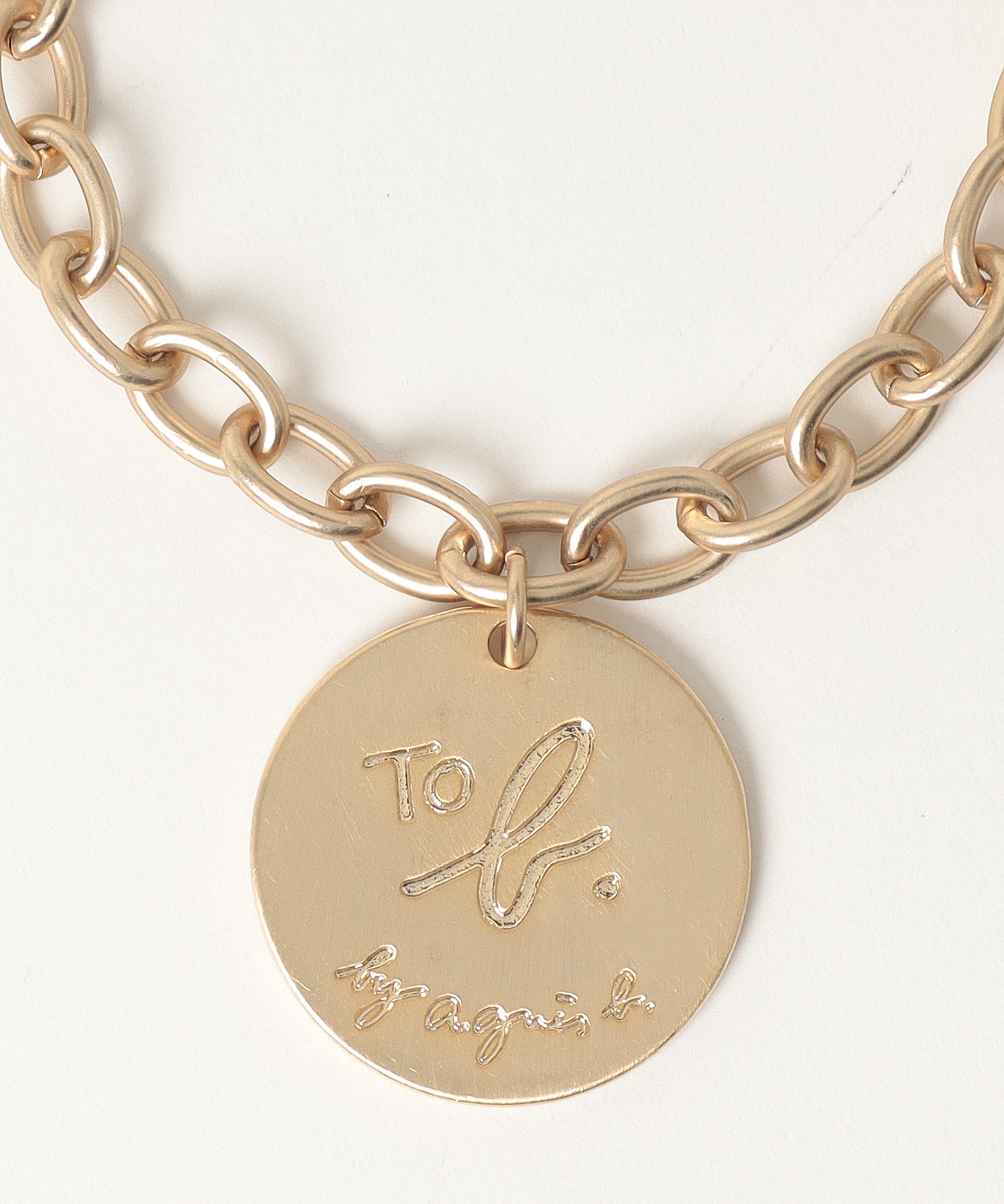 WV21 BRACELET チャンキーチェーンサークルブレスレット ｜To b. by agnès b.（トゥービー バイ アニエスベー ...
